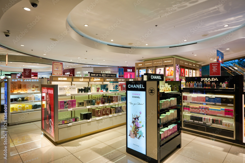 SINGAPORE - CIRCA JANUARY, 2020: perfumes on display on display at ...