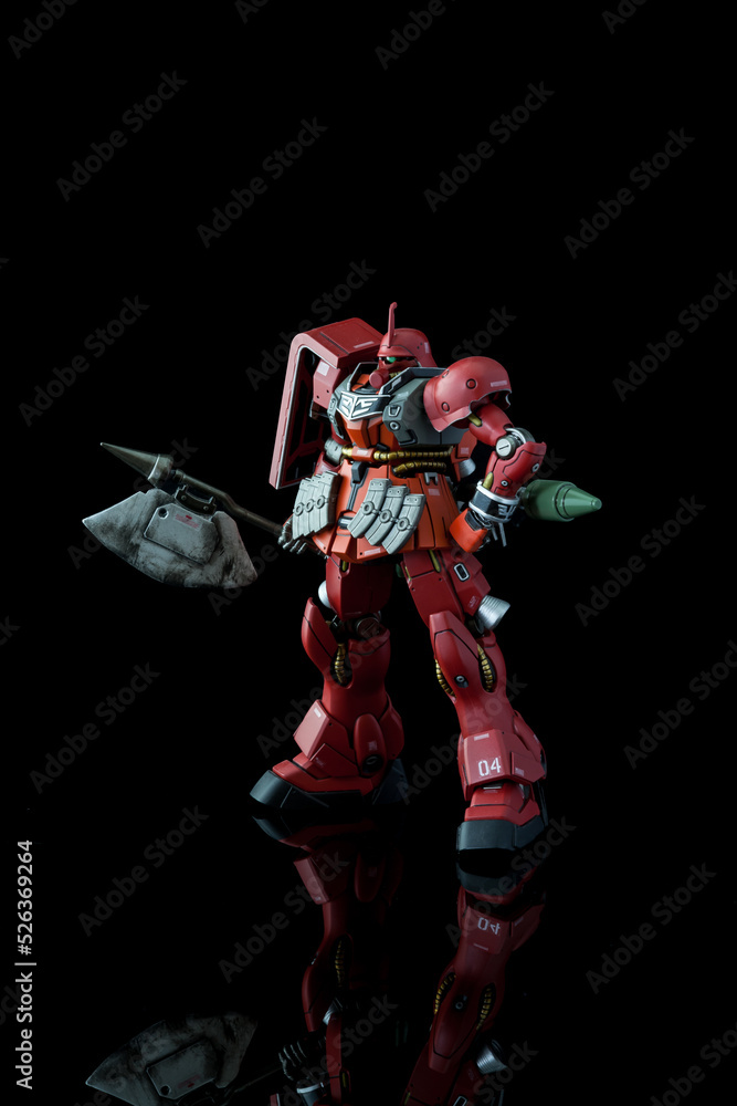 Plastic model of Gundam from the Gundam series of Animated TV shows ...