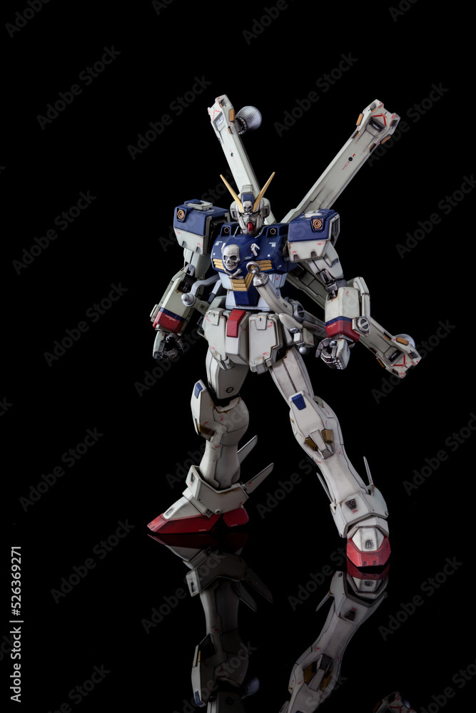 Plastic model of Gundam from the Gundam series of Animated TV shows ...