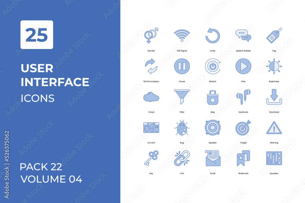 User Interface icons collection. Set contains such Icons as android ...
