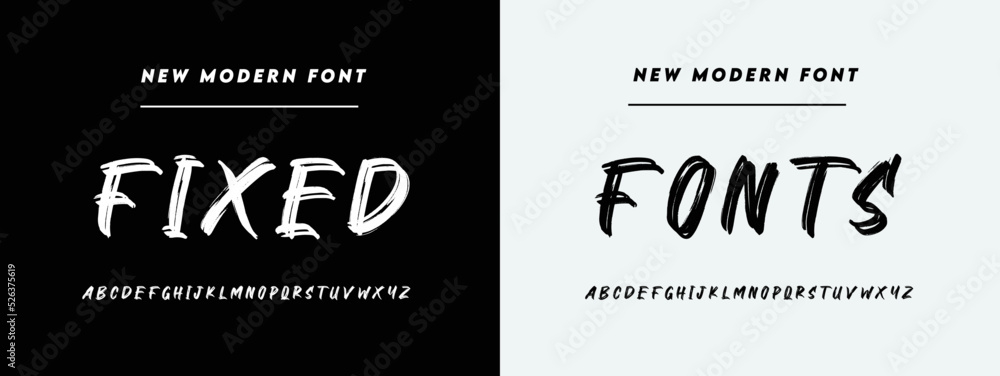 Elegant alphabet letters font and number. Classic Lettering Minimal ...