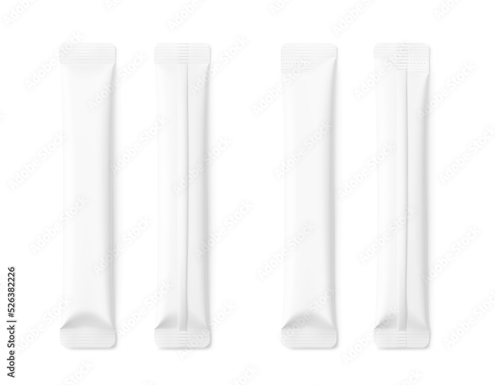 Blank stick mockup set. Two types of tops. Vector illustration isolated ...