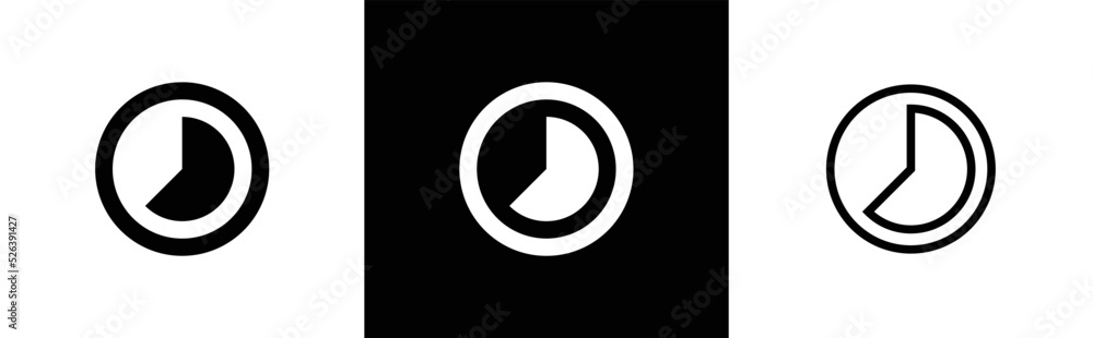 Runtime icon. stop watch simple symbol. run time signs, vector ...