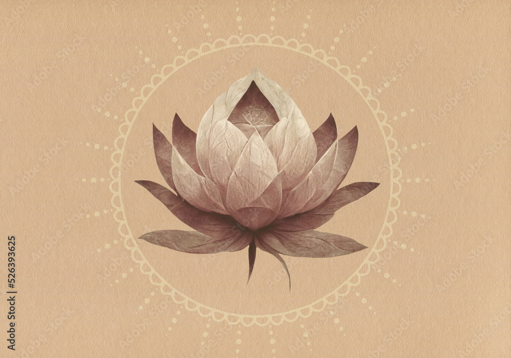 Beautiful sacred lotus flower, Asian symbol, oriental religion and ...