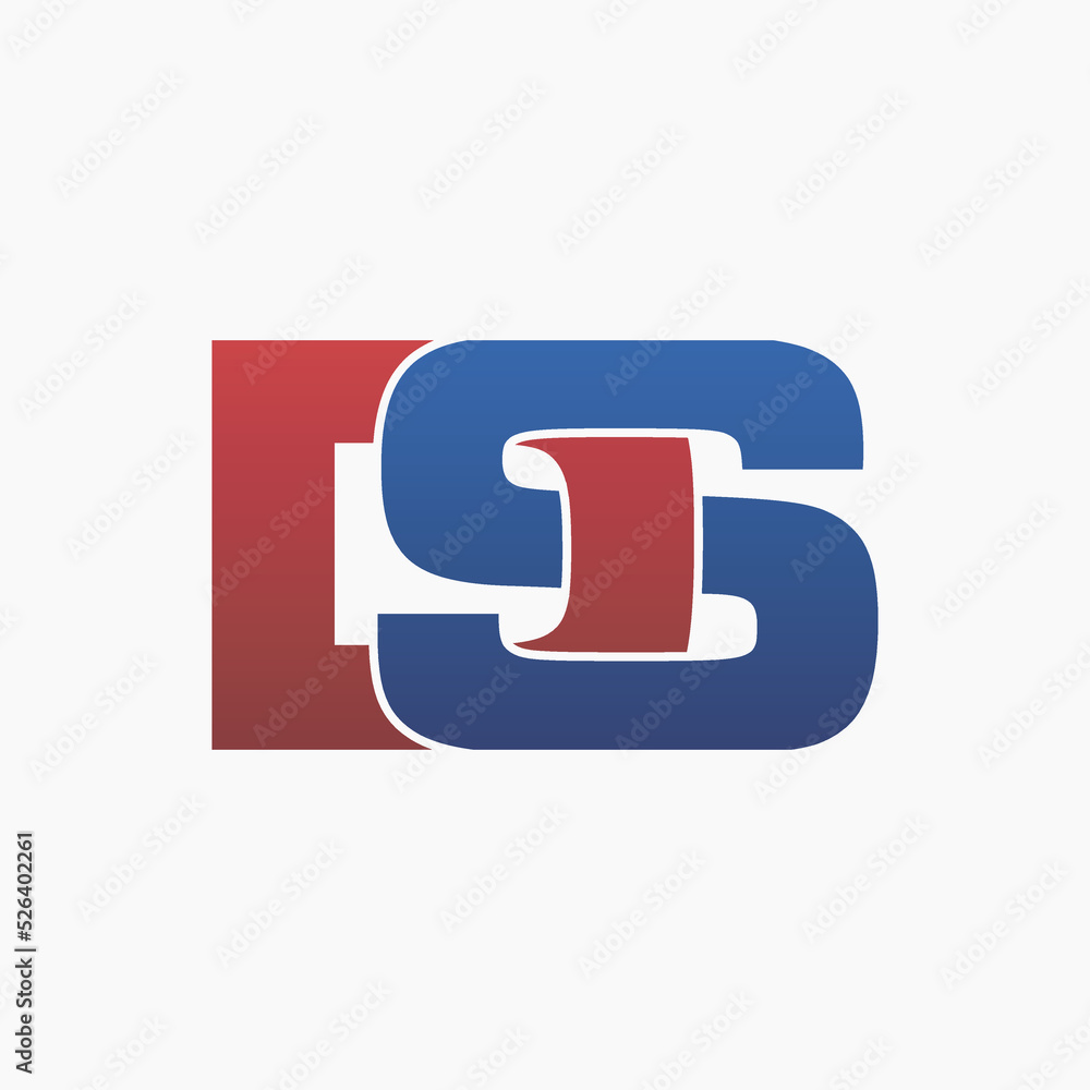 letter d and s logo design vector for business company Stock Vector ...