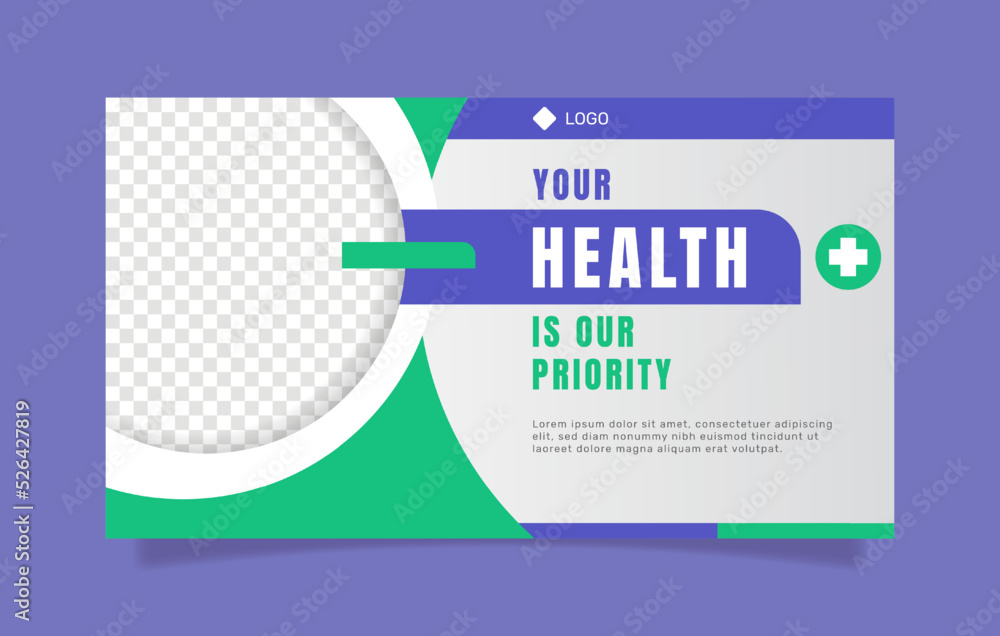 Medical healthcare poster template. - Vector. Stock Vector | Adobe Stock