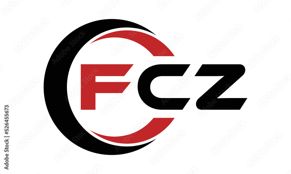 FCZ three letter swoosh logo design vector template | monogram logo ...