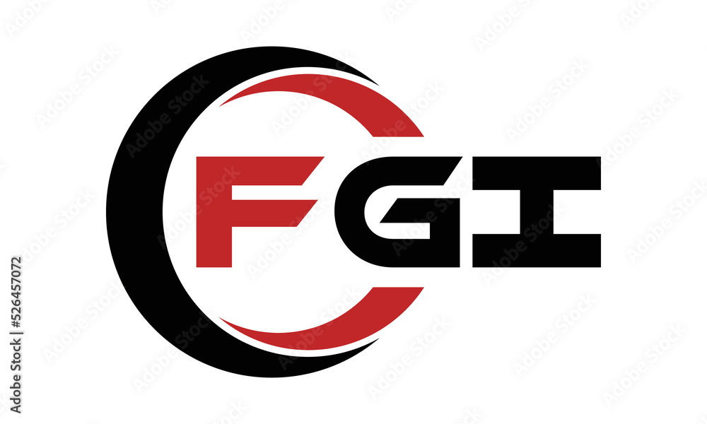 FGI three letter swoosh logo design vector template | monogram logo ...