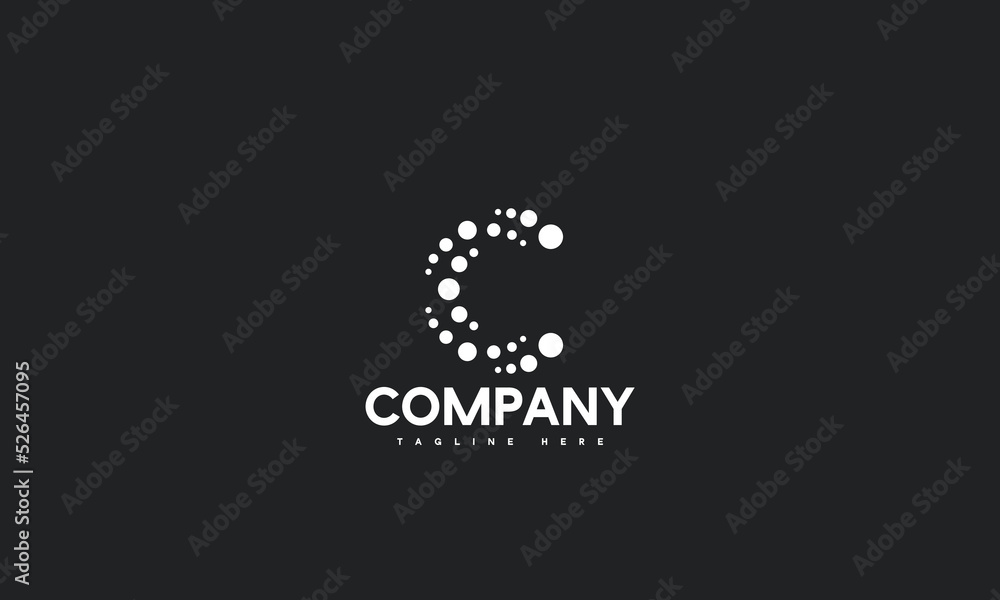 minimal digital letter C logo template Stock Vector | Adobe Stock