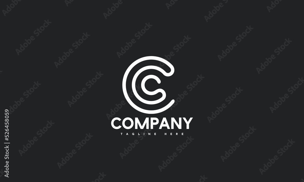 minimal digital letter C logo template Stock Vector | Adobe Stock