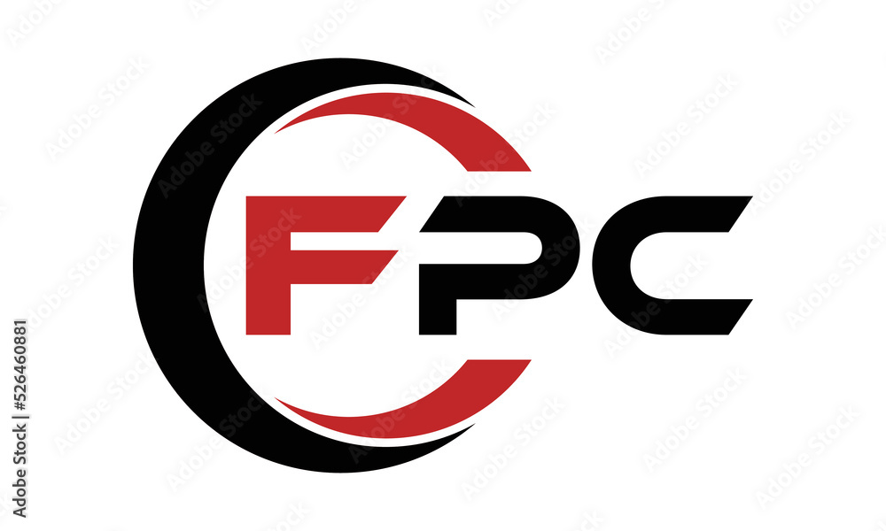 FPC three letter swoosh logo design vector template | monogram logo ...