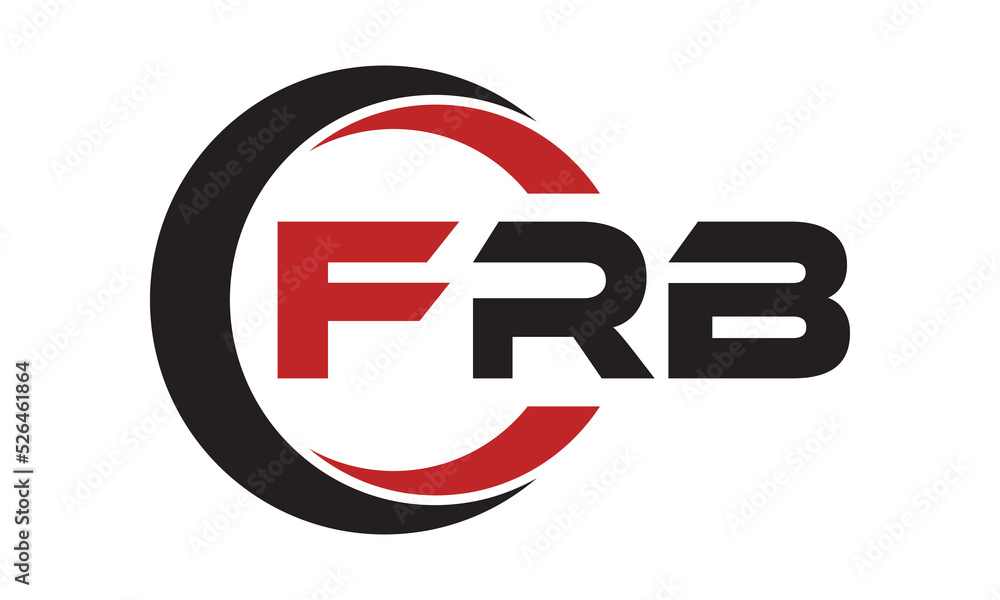FRB three letter swoosh logo design vector template | monogram logo ...