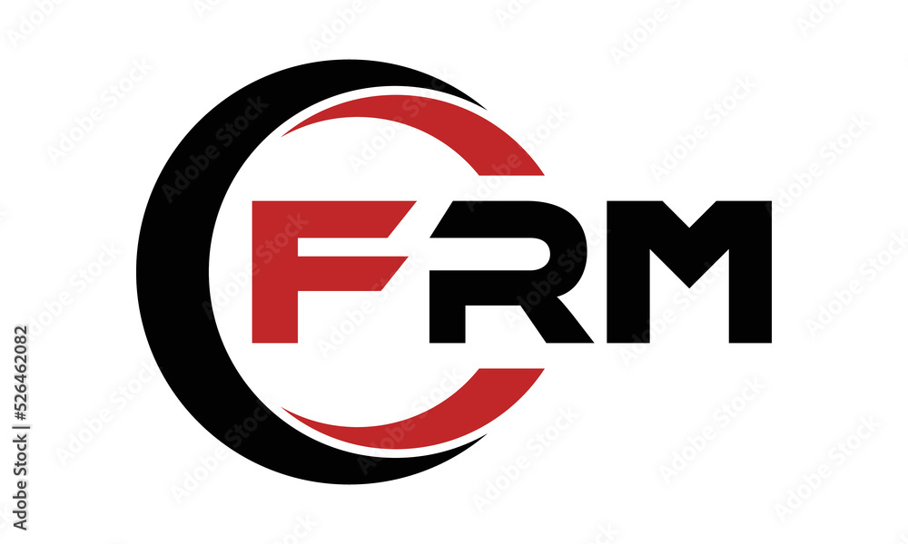 FRM three letter swoosh logo design vector template | monogram logo ...