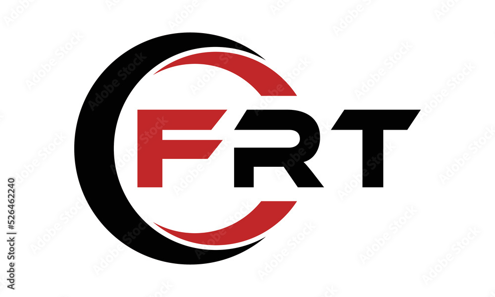 FRT three letter swoosh logo design vector template | monogram logo ...