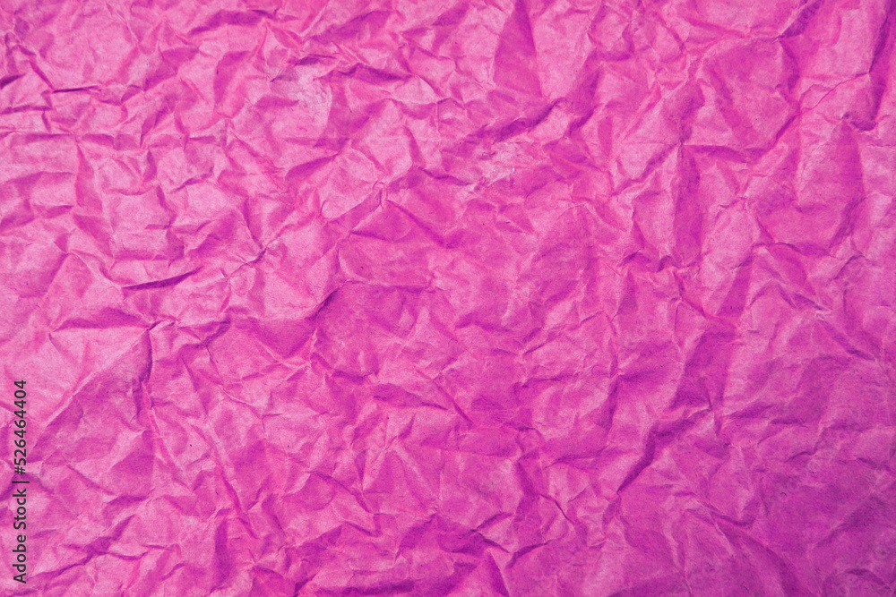 Pink wrinkled paper texture, Pink Crumpled paper texture background ...