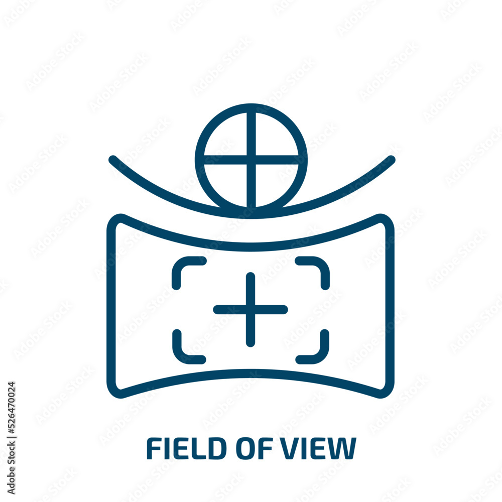 Vecteur Stock field of view icon from artificial intellegence and future technology collection ...