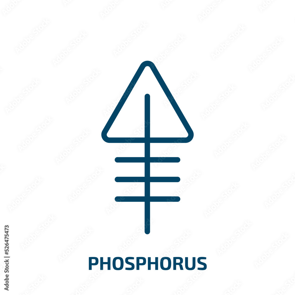 phosphorus icon from shapes collection. Thin linear phosphorus ...