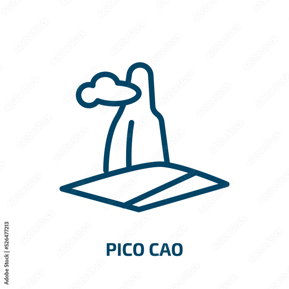 Vecteur Stock pico cao icon from culture collection. Thin linear pico ...