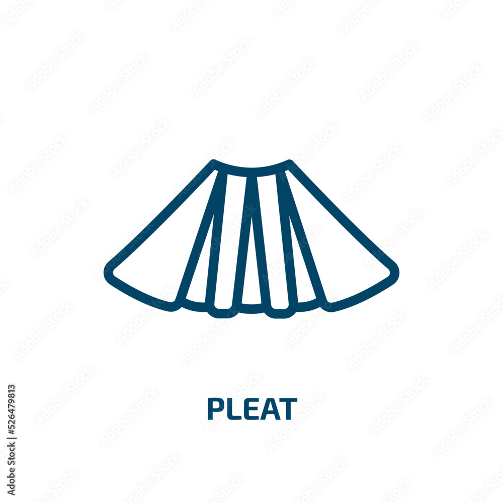Pleat Icon From Sew Collection Thin Linear Pleat Clothing Textile
