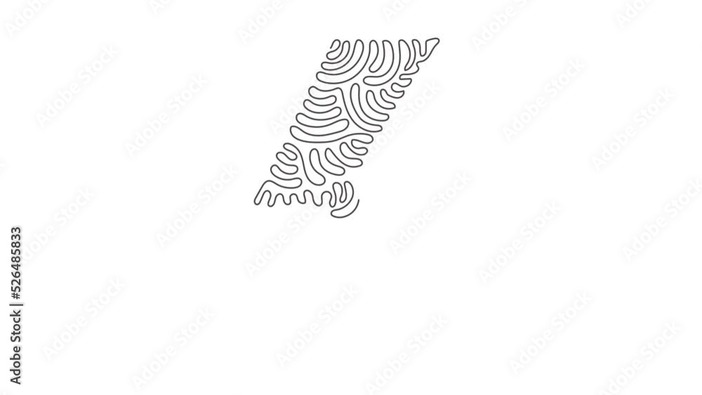 Vidéo Stock Self drawing animation of single line draw lightning bolt ...