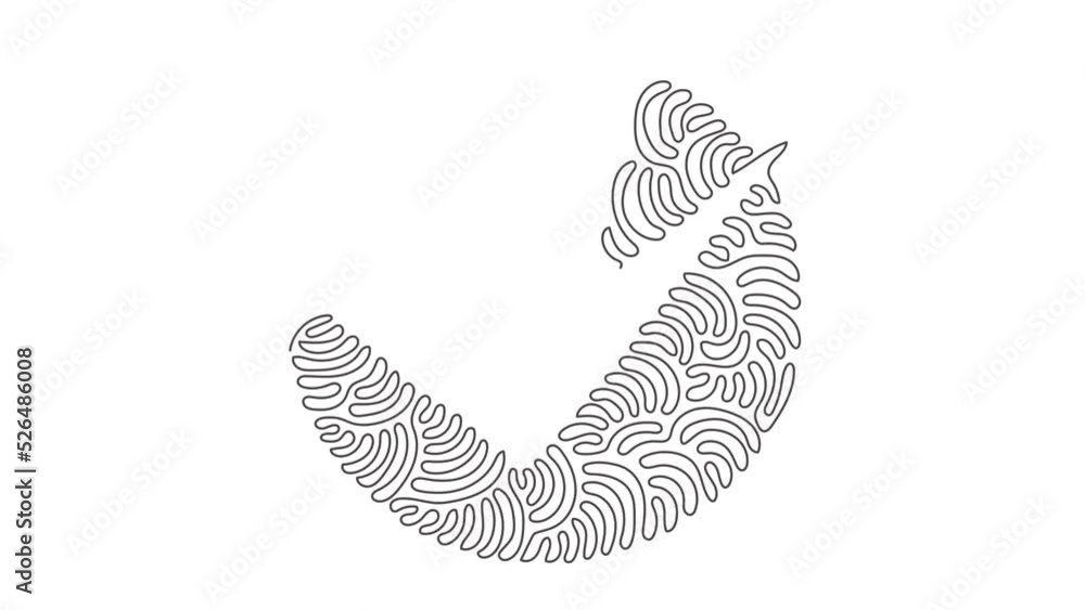 Animated self drawing of continuous line draw check icon silhouette ...