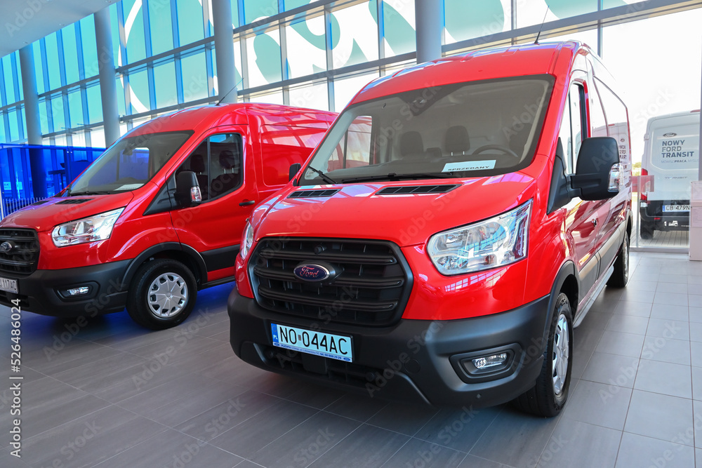 Gdansk, Poland - August 27, 2022: New model of Ford Transit presented ...
