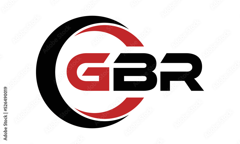 GBR three letter swoosh logo design vector template | monogram logo ... GBR three letter swoosh logo design vector template | monogram logo ...