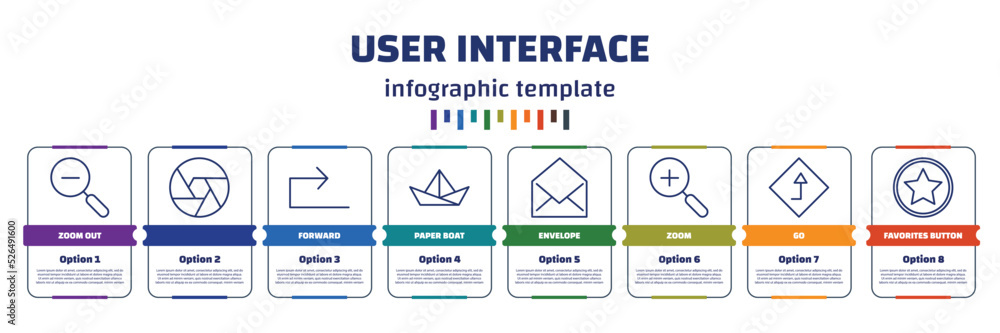 infographic template with icons and 8 options or steps. infographic for ...