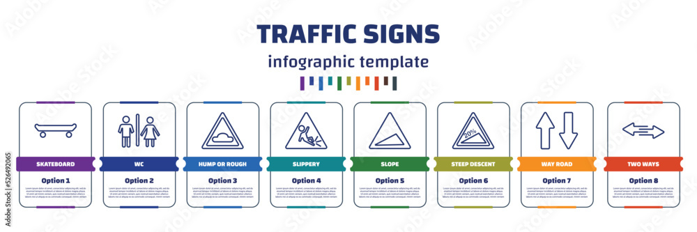 infographic template with icons and 8 options or steps. infographic for ...