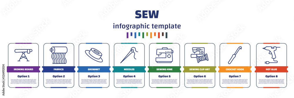 infographic template with icons and 8 options or steps. infographic for ...