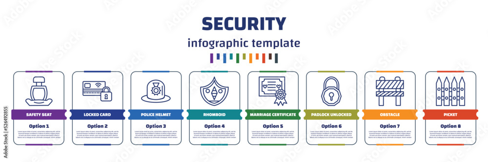 infographic template with icons and 8 options or steps. infographic for ...