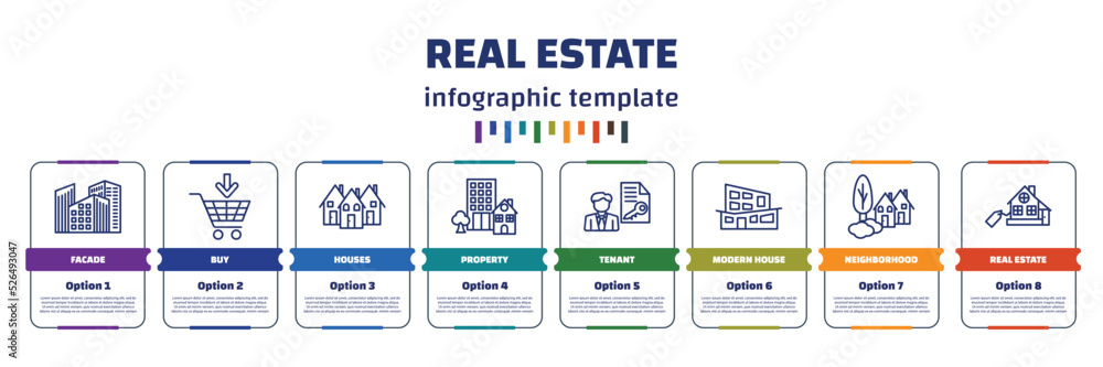 infographic template with icons and 8 options or steps. infographic for ...