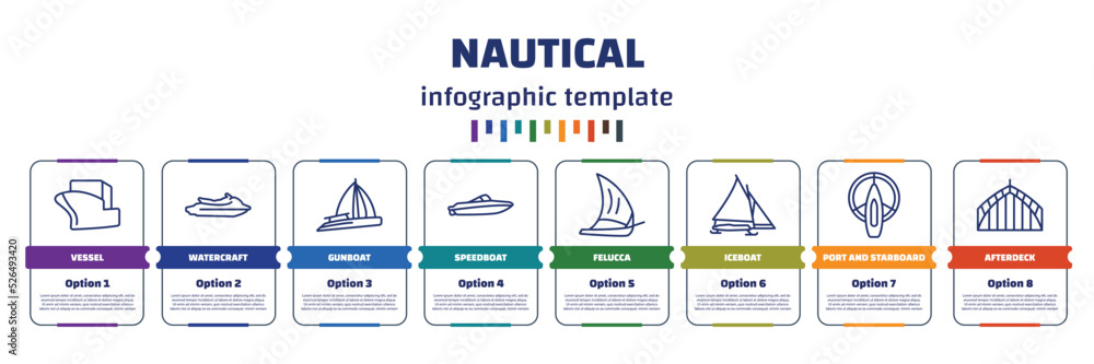 infographic template with icons and 8 options or steps. infographic for ...