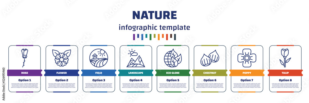 infographic template with icons and 8 options or steps. infographic for ...