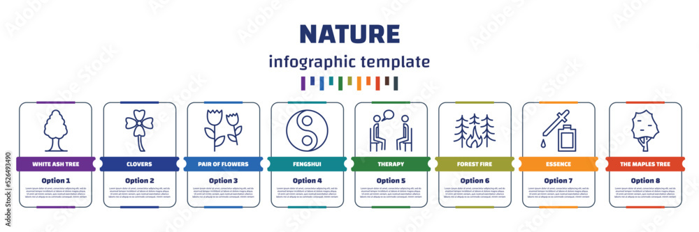 infographic template with icons and 8 options or steps. infographic for ...