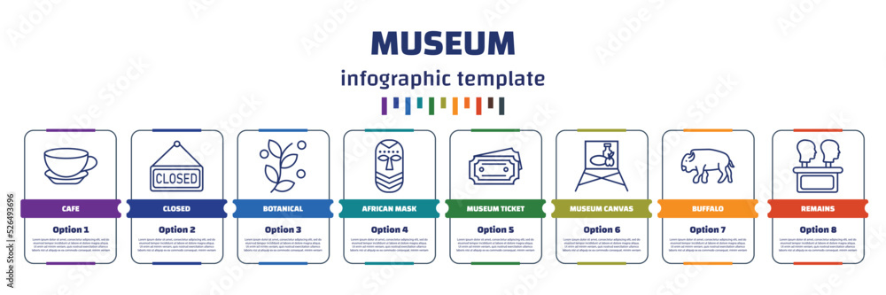 infographic template with icons and 8 options or steps. infographic for ...