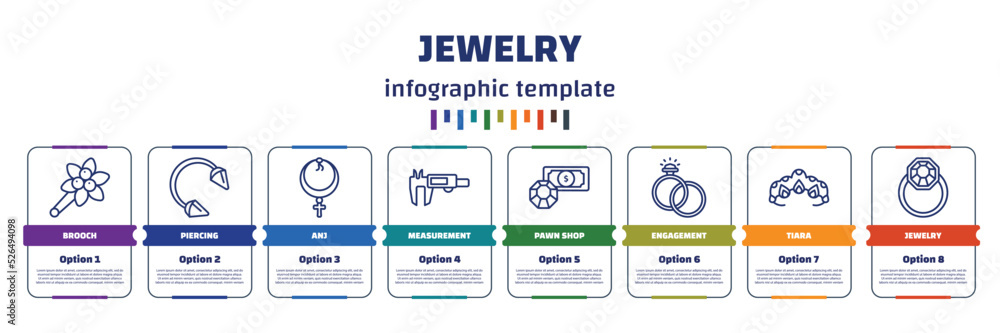 infographic template with icons and 8 options or steps. infographic for ...