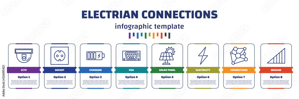 infographic template with icons and 8 options or steps. infographic for ...