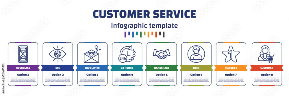 infographic template with icons and 8 options or steps. infographic for ...