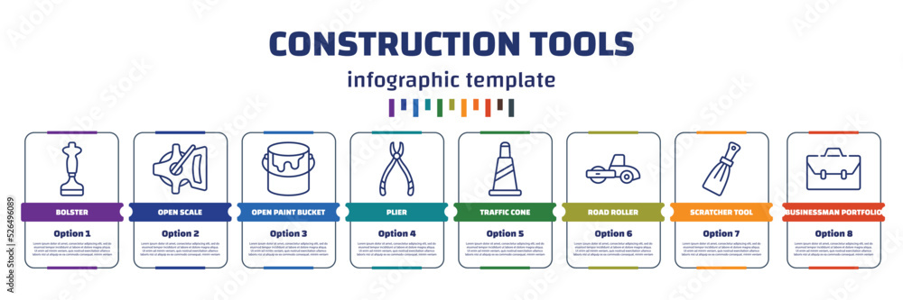 infographic template with icons and 8 options or steps. infographic for ...