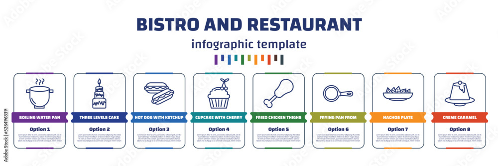infographic template with icons and 8 options or steps. infographic for ...