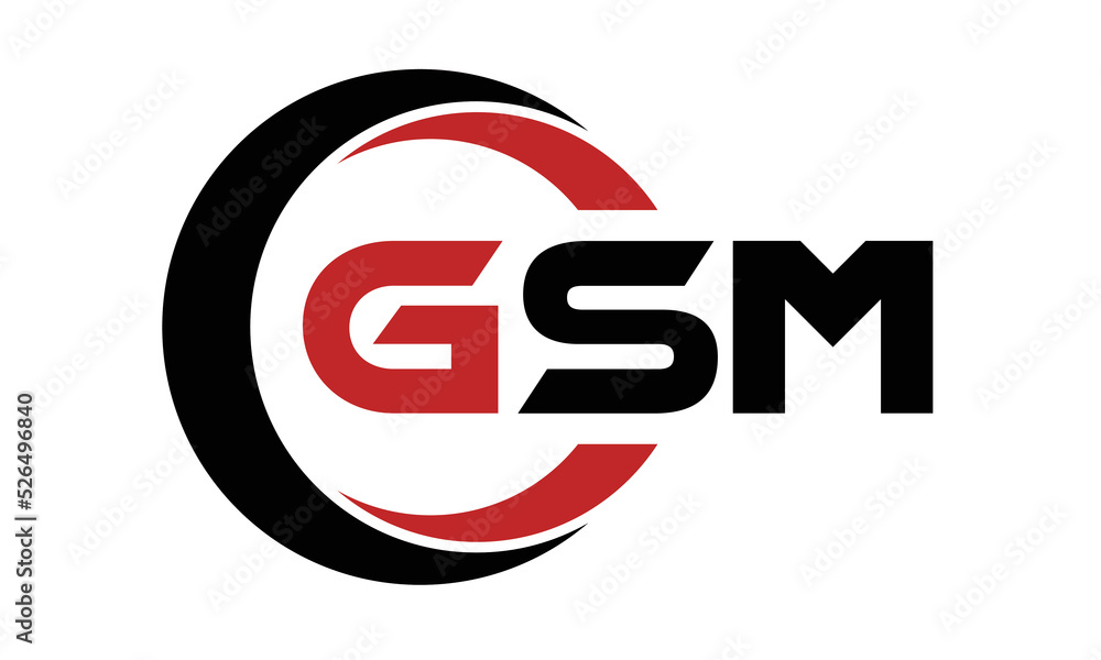 GSM three letter swoosh logo design vector template | monogram logo ... GSM three letter swoosh logo design vector template | monogram logo ...