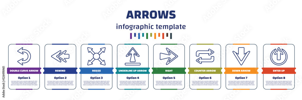 infographic template with icons and 8 options or steps. infographic for ...