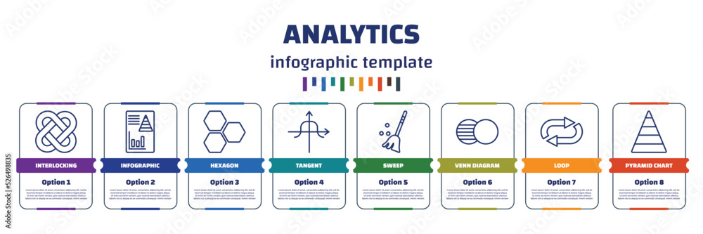 infographic template with icons and 8 options or steps. infographic for ...