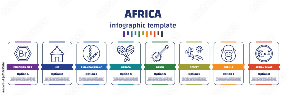 infographic template with icons and 8 options or steps. infographic for ...
