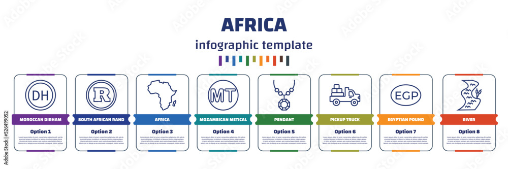 infographic template with icons and 8 options or steps. infographic for ...