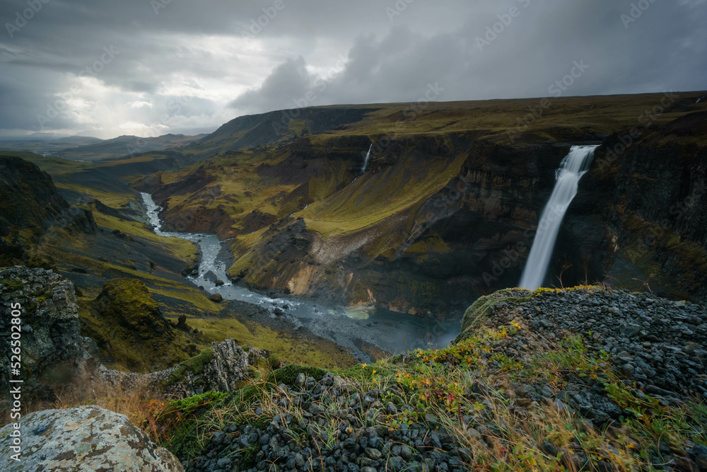 Waterfall in Iceland Stock Photo | Adobe Stock