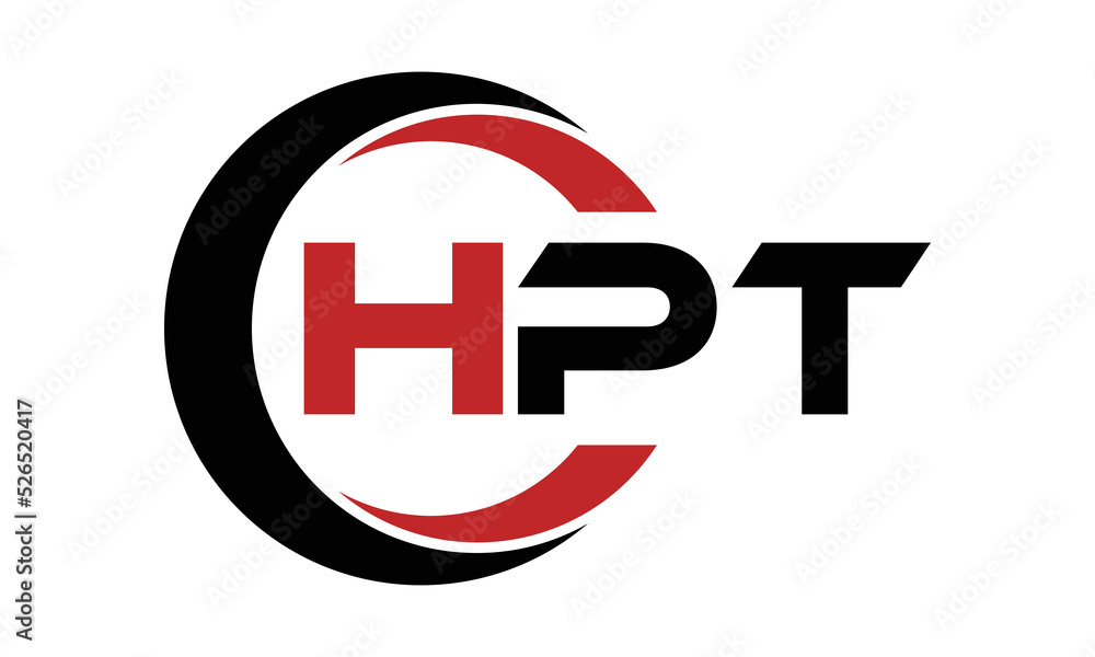 HPT three letter swoosh logo design vector template | monogram logo ...