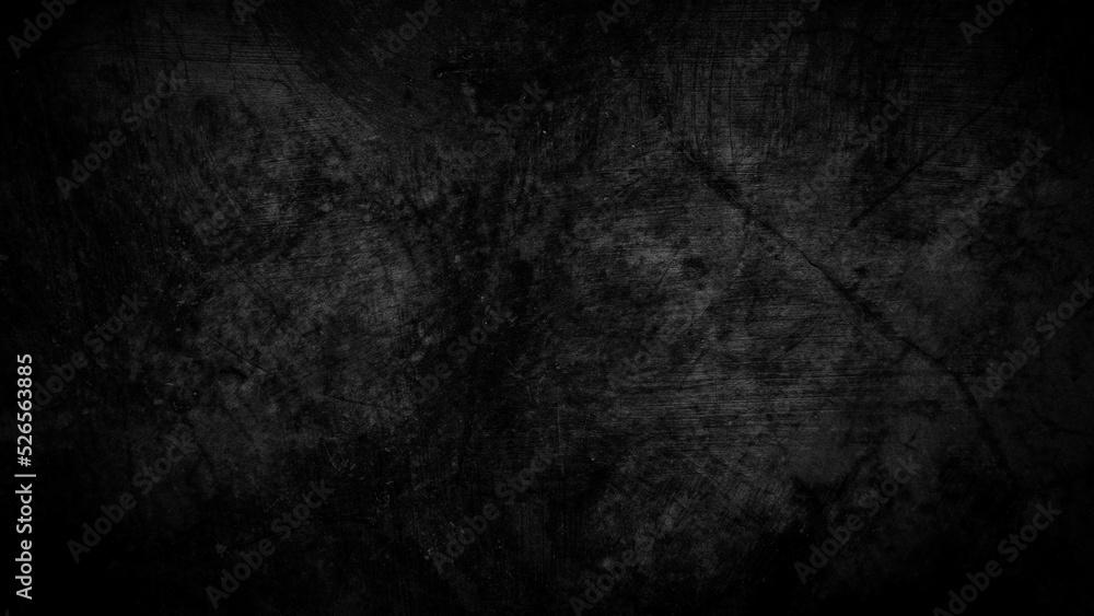 Dark moody black background with grey grungy stained textures Stock ...