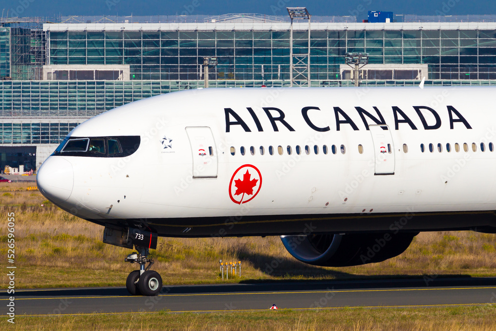 Air Canada Boeing 777-300ER front section. (Aircraft in new livery) at ...